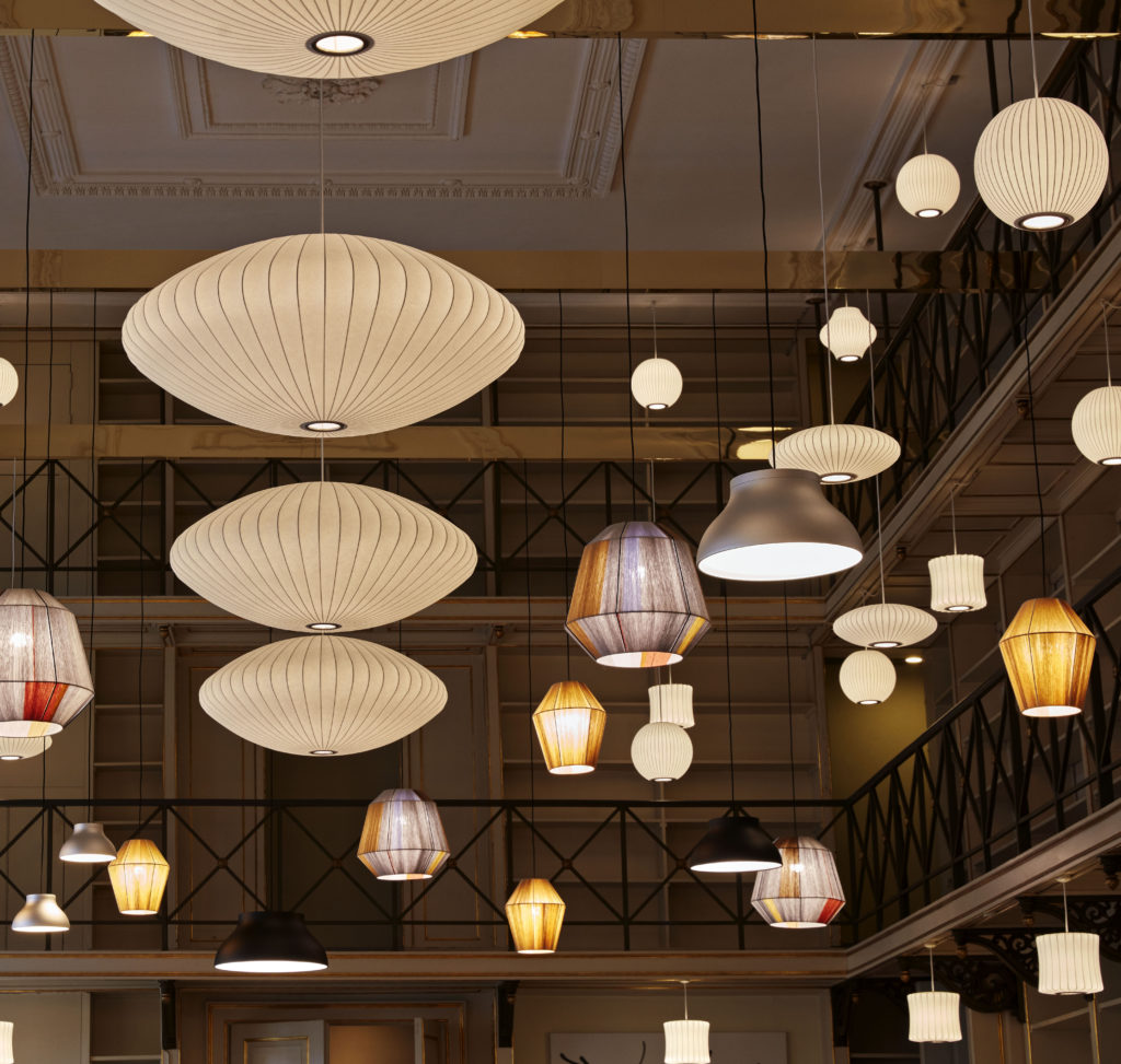 Nelson lantern bubble pendant fra HAY